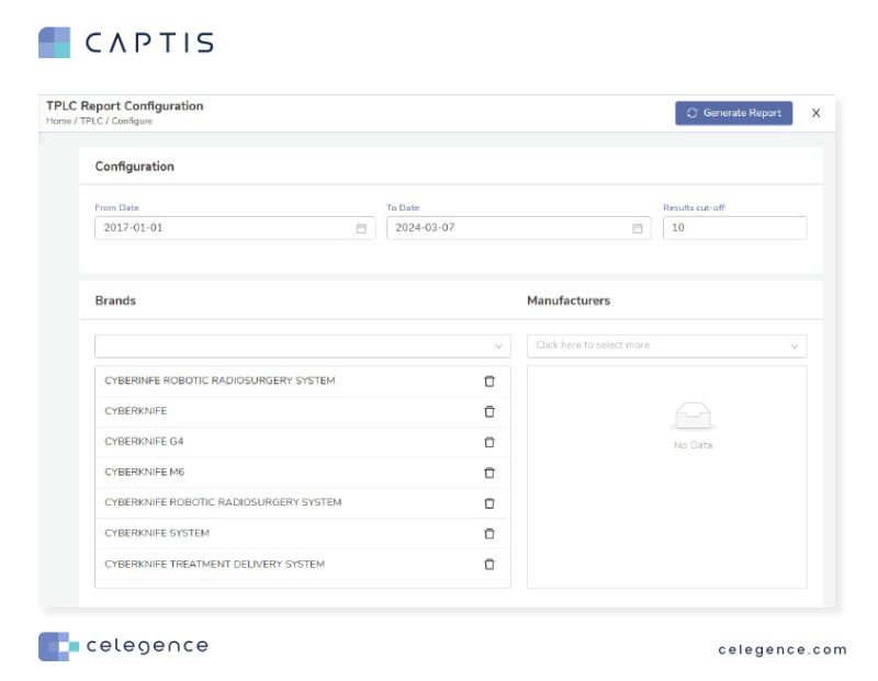 FDA MAUDE / TPLC Integration - CAPTIS™ Feature