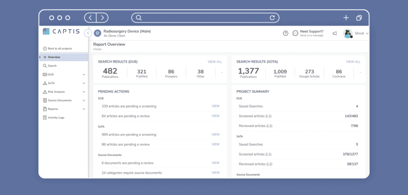 CAPTIS® AI – Automating MDR & IVDR Compliance