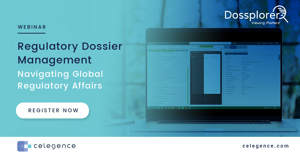 Regulatory Dossier Management: Global Affairs – Webinar Regulatory Dossier Management: Global Affairs – Webinar